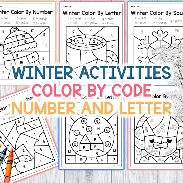 Winter Paint by Number - Etsy