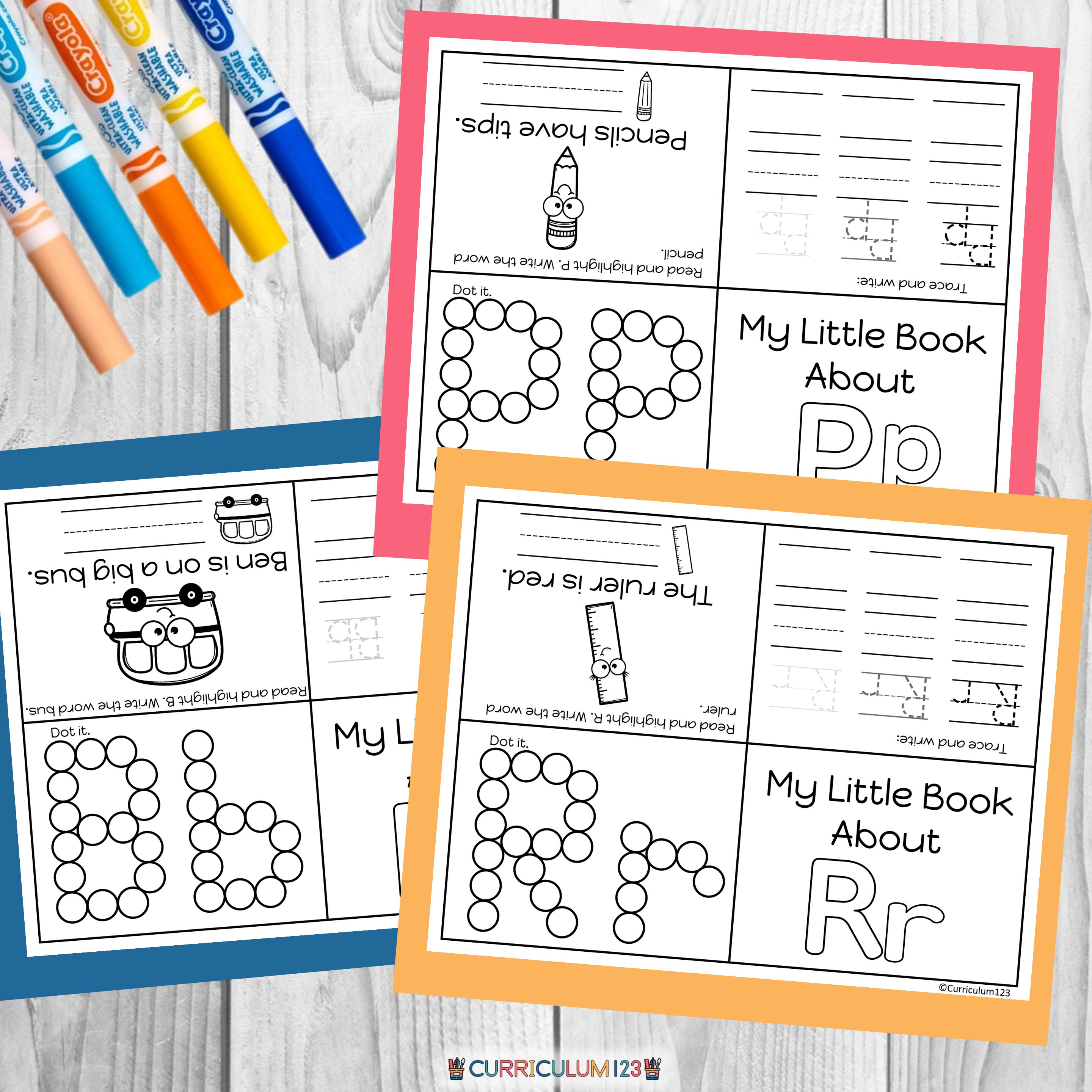 Alphabet Mini Book One Page Foldable Letter Formation | Etsy