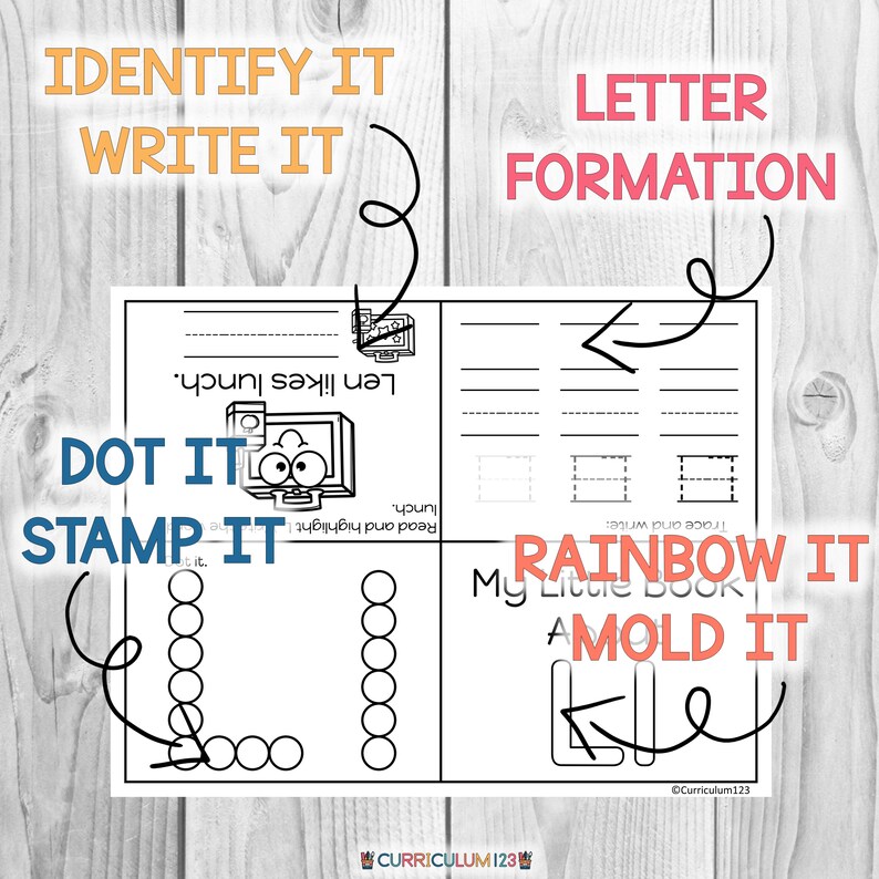 Alphabet Mini Book One Page Foldable Letter Formation - Etsy