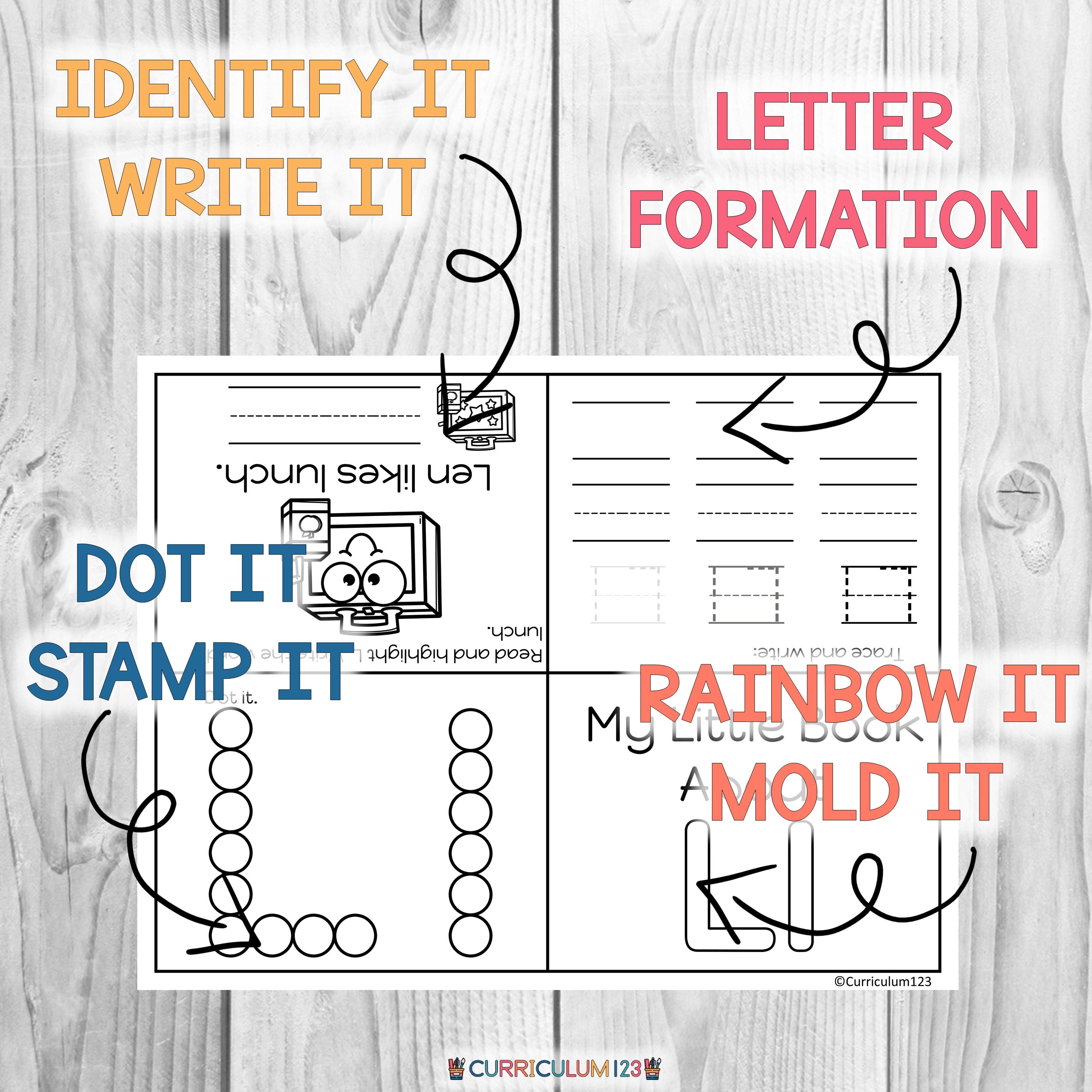 Alphabet Mini Book One Page Foldable Letter Formation - Etsy