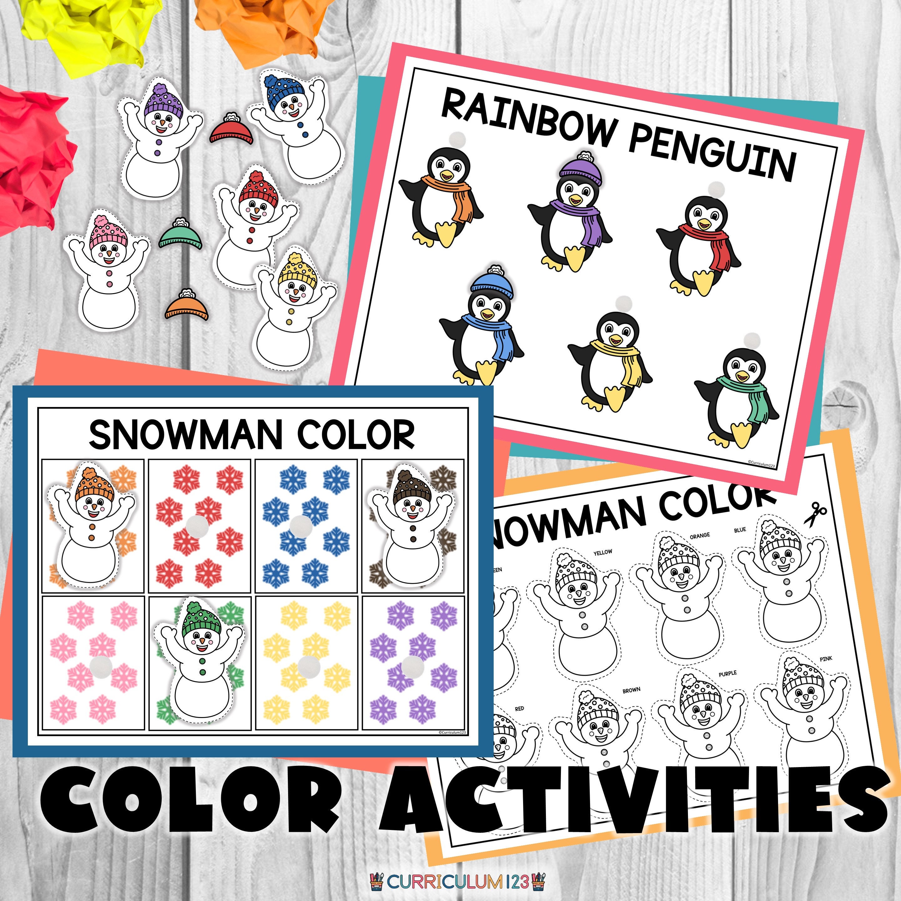 Busy Book Winter Theme Preschool Activities Prek Curriculum - Etsy