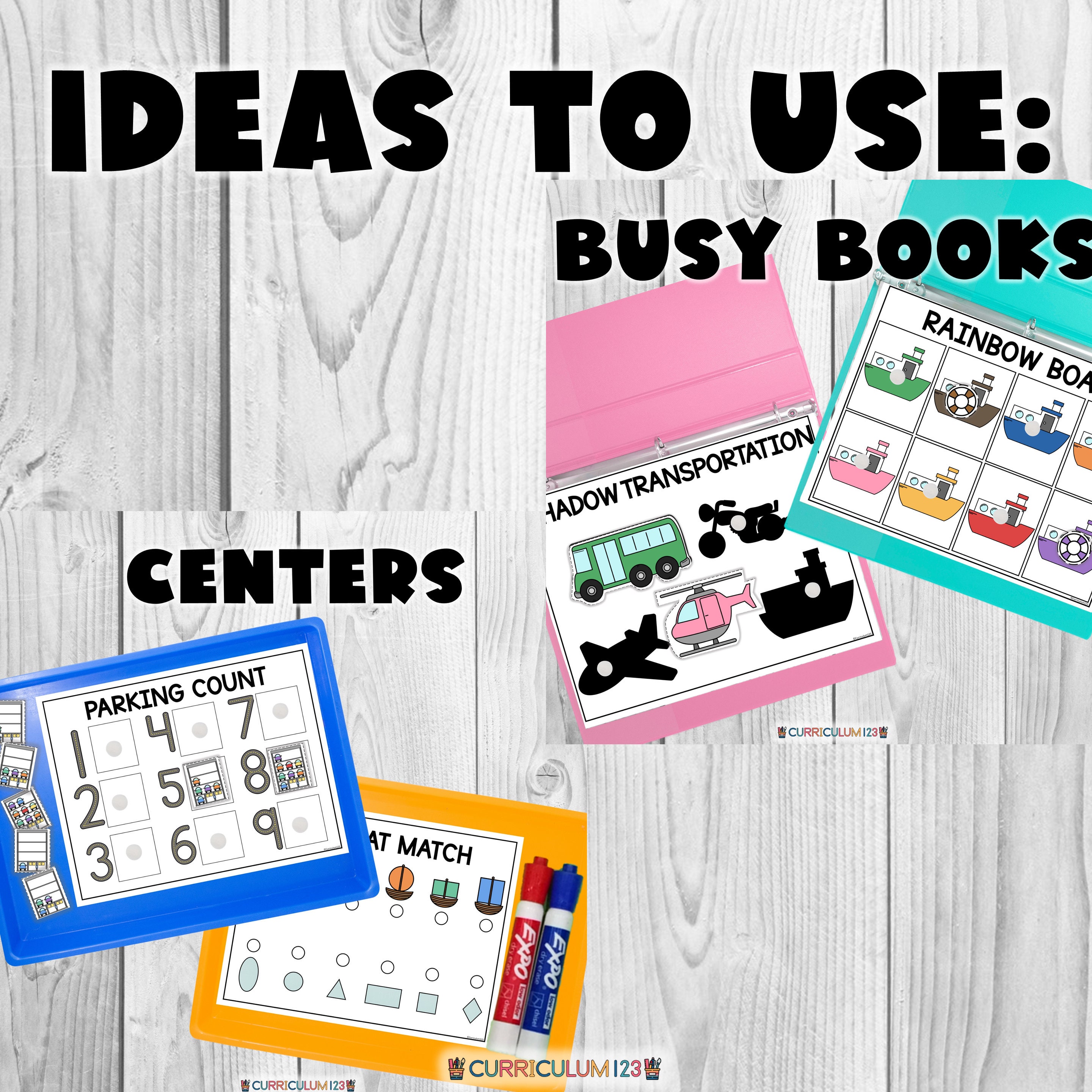 Busy Book Transportation Theme Preschool Activities, Prek Curriculum ...