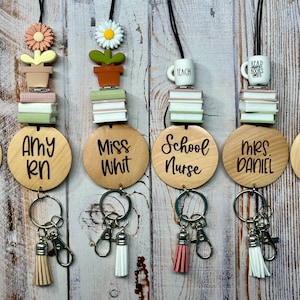 Breakaway Boho Book Lanyard, ID Badge Holder, Lanyard for Keys, Gifts ...