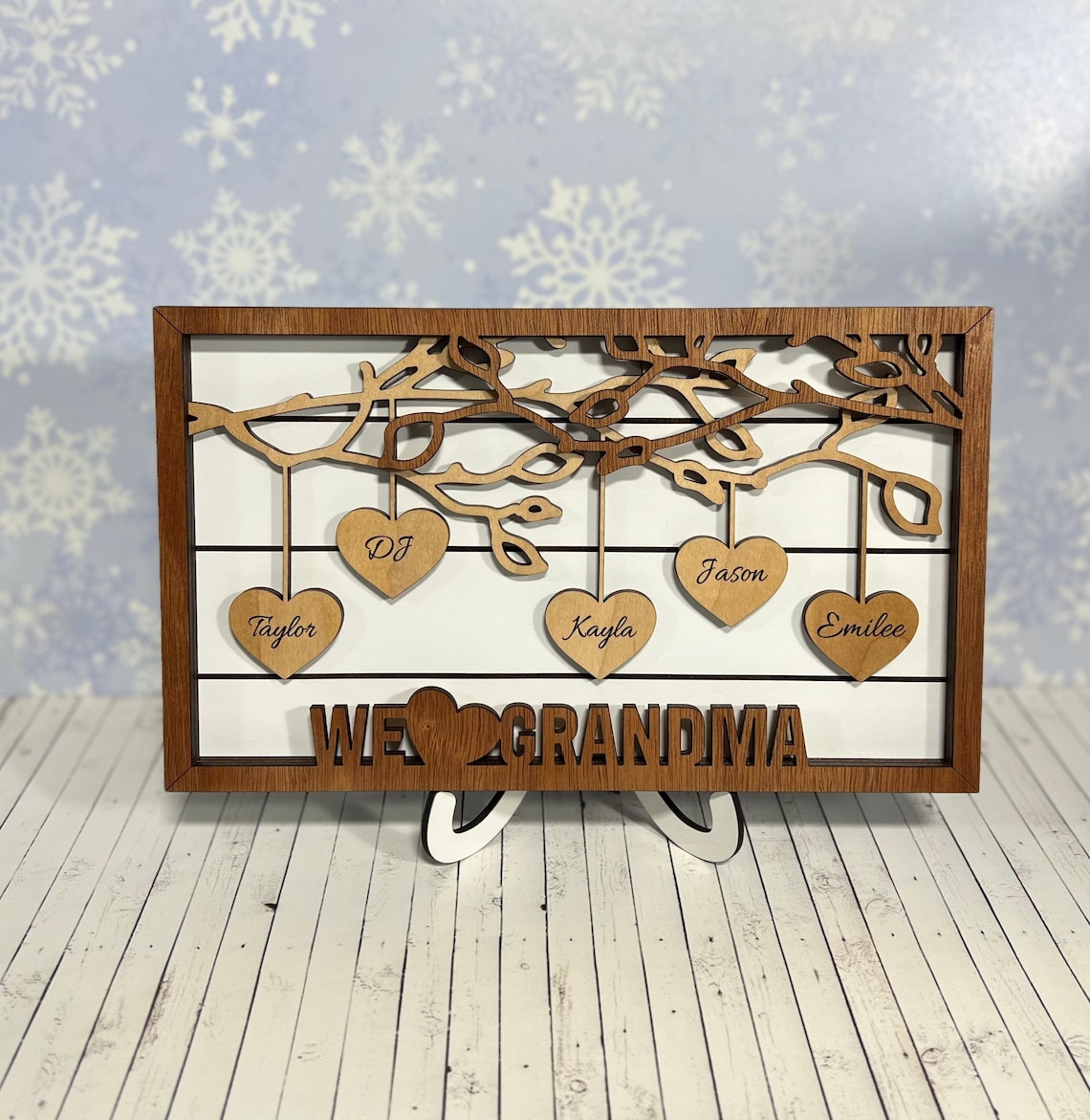 Personalized Wood Engraved Plaque for Mom Gifts for Grandma | Etsy