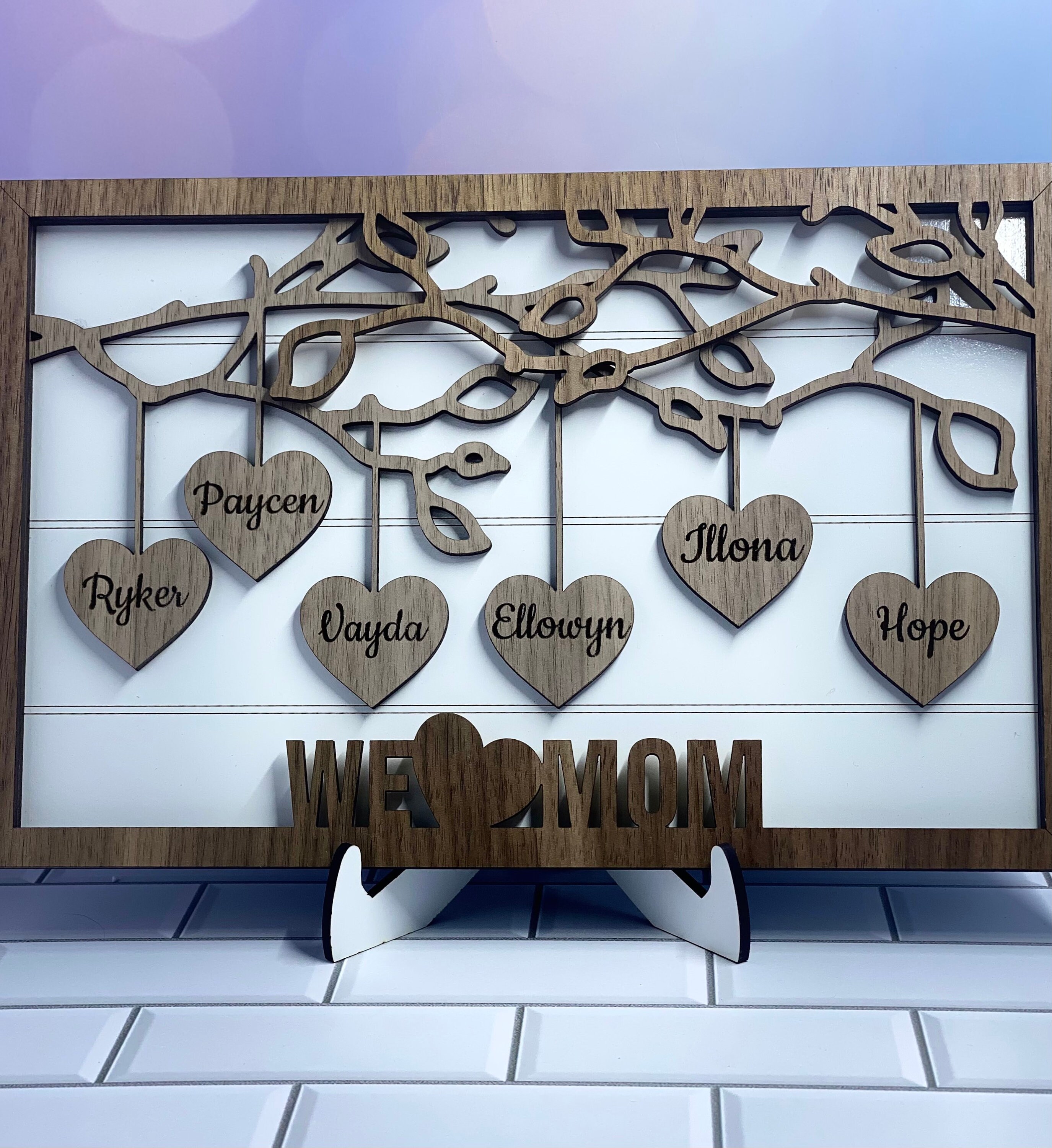 Personalized Wood Engraved Plaque for Mom Gifts for Grandma | Etsy