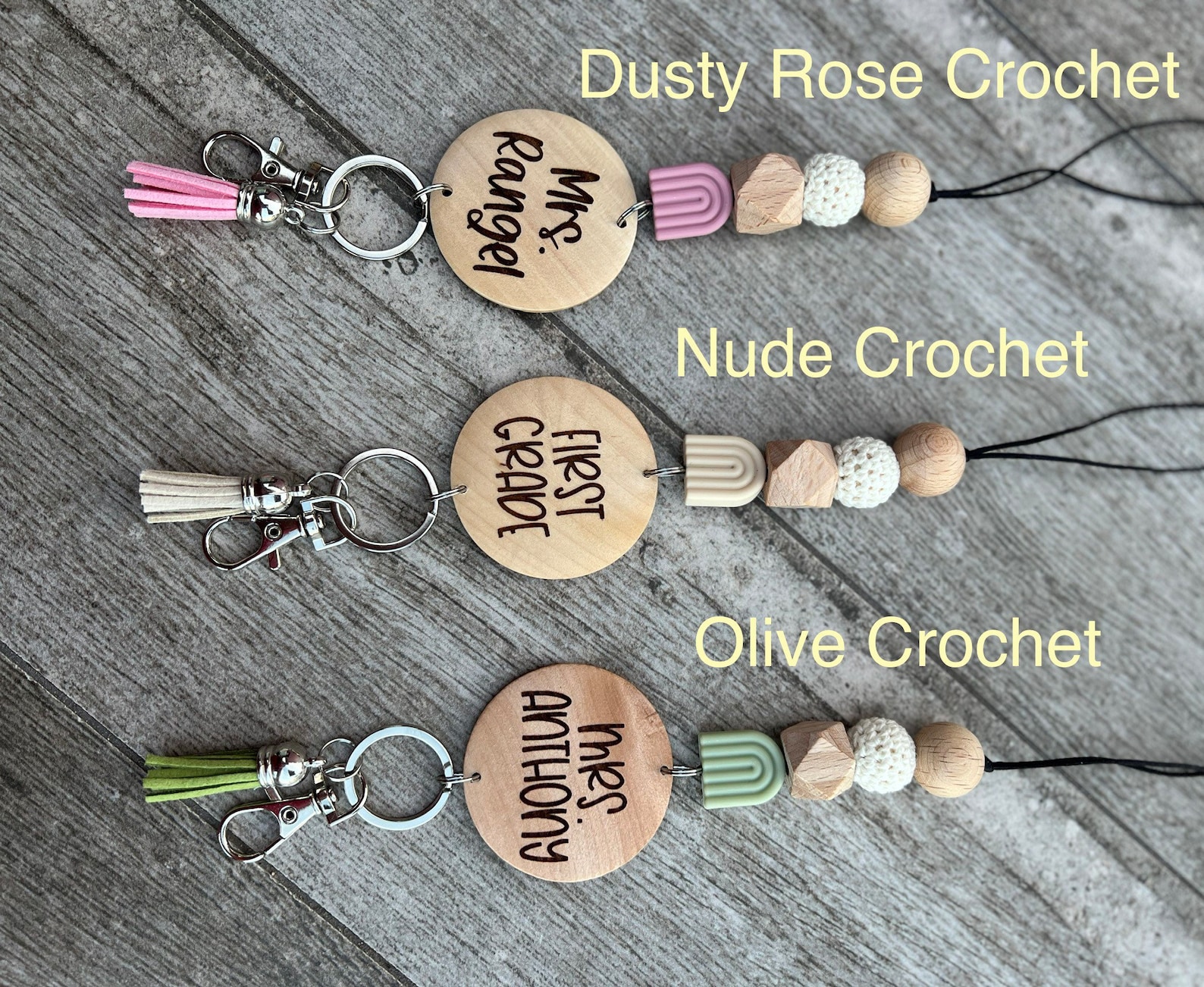 Boho Rainbow Daisy Beaded Teacher Lanyard ID Badge Holder - Etsy