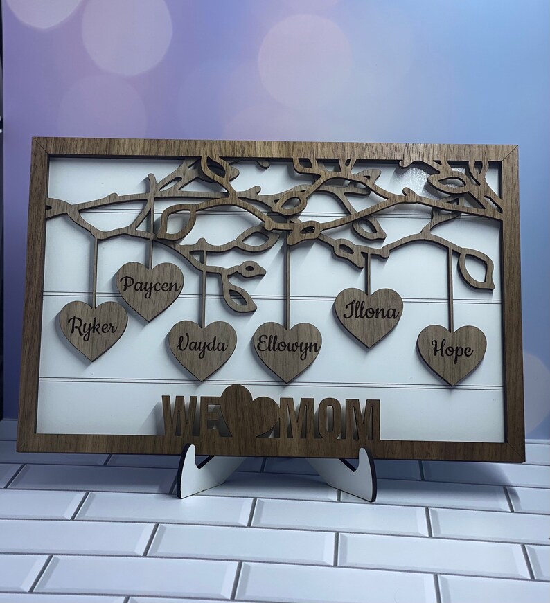 Personalized Wood Engraved Plaque for Mom Gifts for Grandma | Etsy