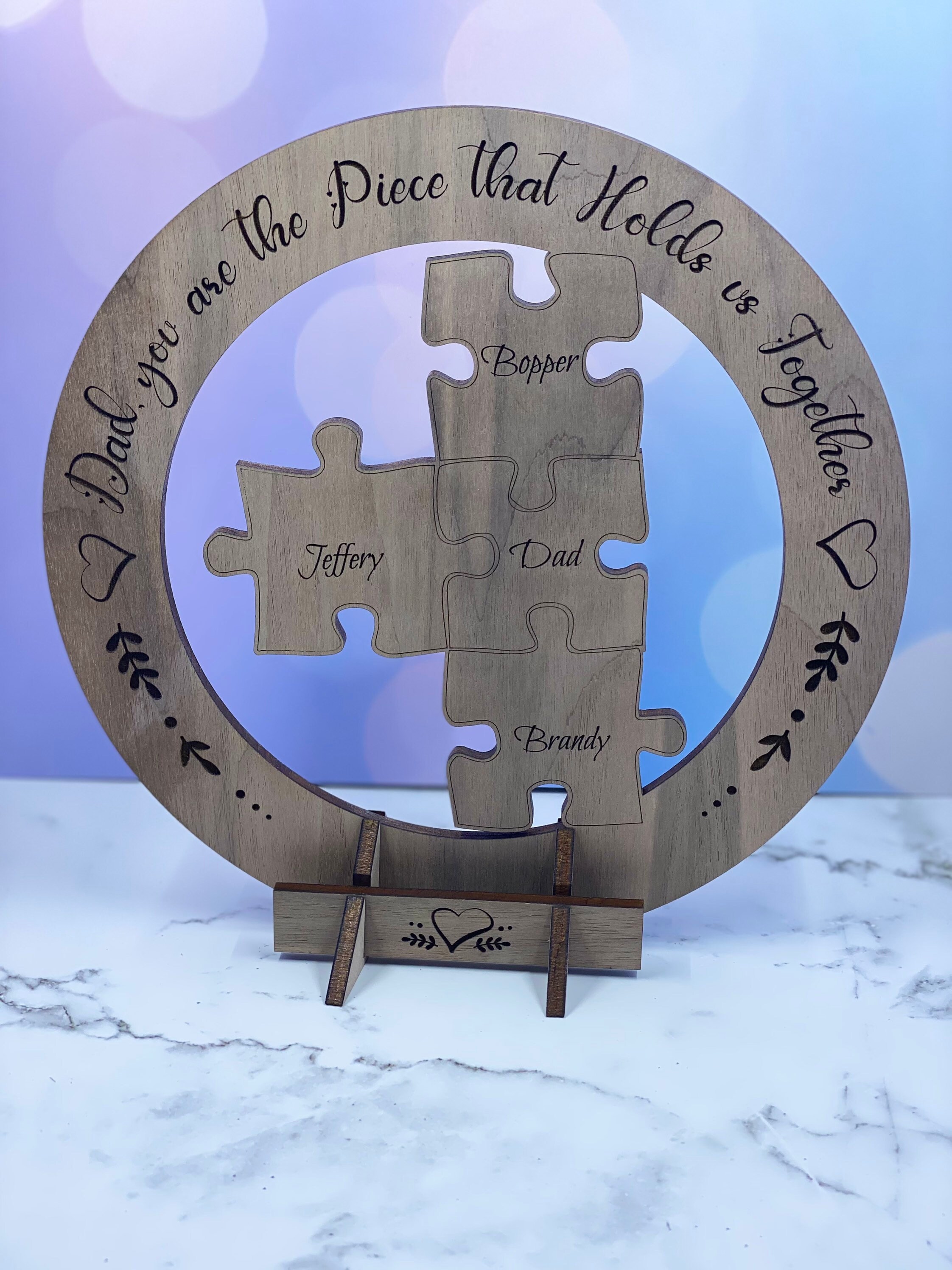 Dad puzzle plaque | Etsy
