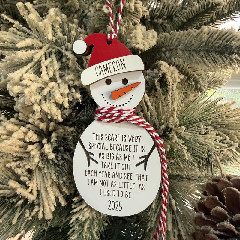 Snowman Baby Keepsake - Etsy