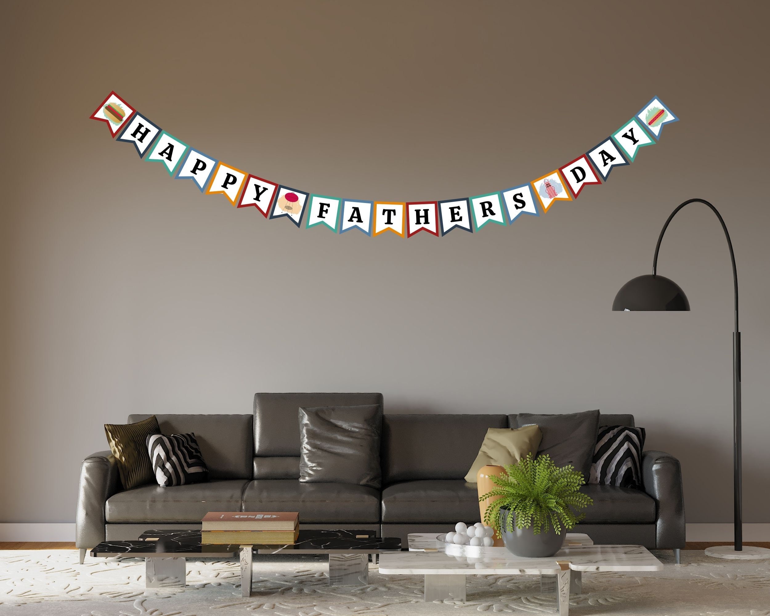 Happy Fathers Day Banner, Decoration, Sign, Bunting. 1st Fathers Day ...