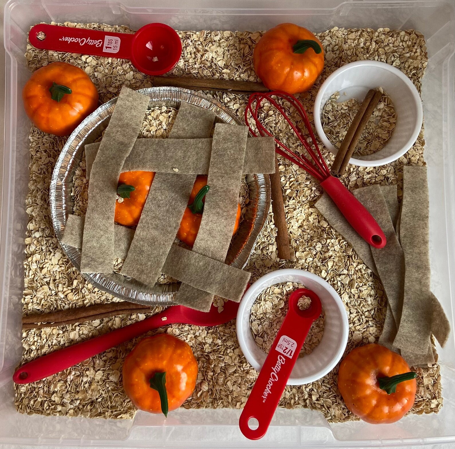 Pumpkin Pie Sensory Bin Sensory Kit Sensory Play Baking | Etsy