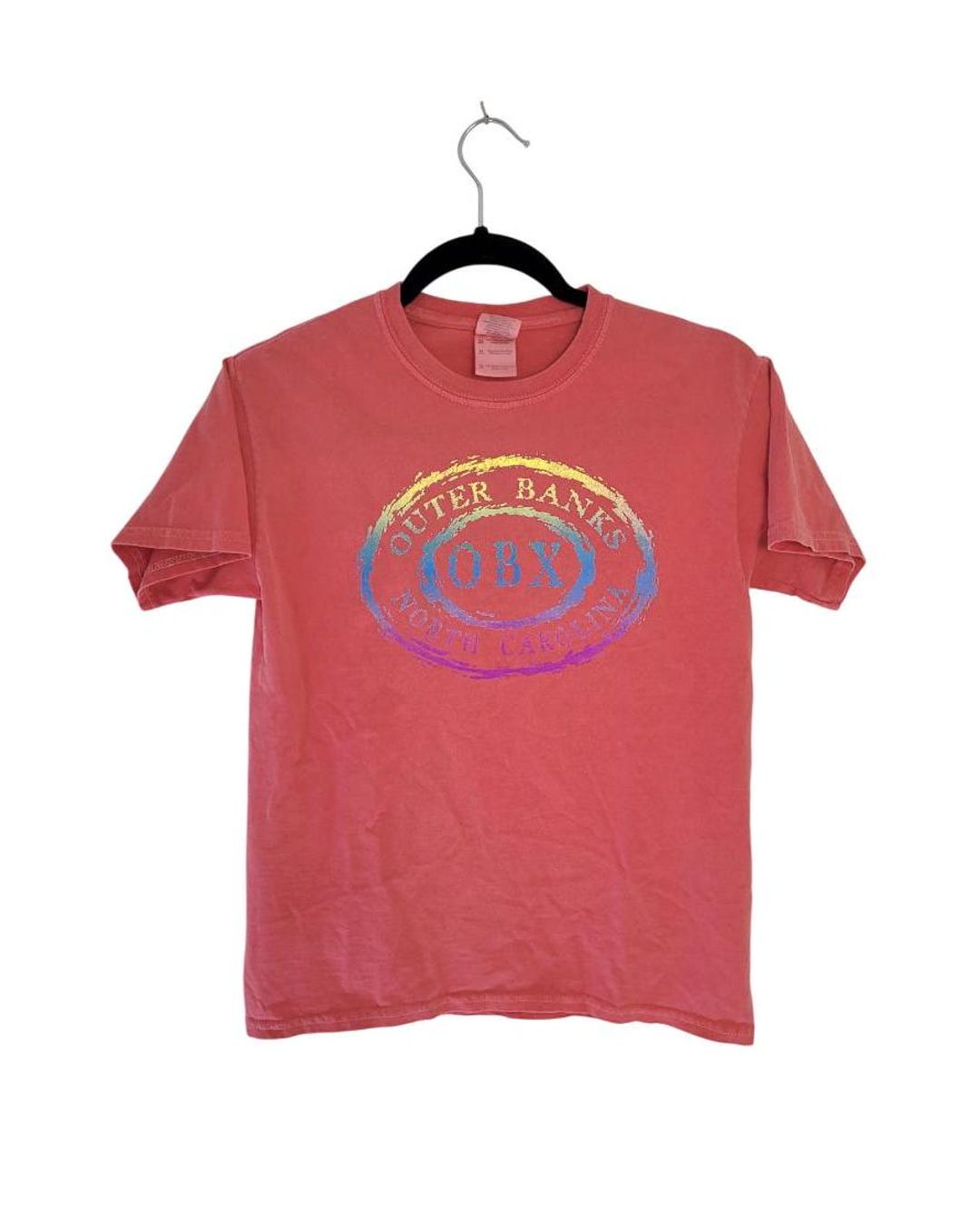 OBX Outer Banks NC Pink Crewneck Tee Gildan 100% Cotton XS (youth ...