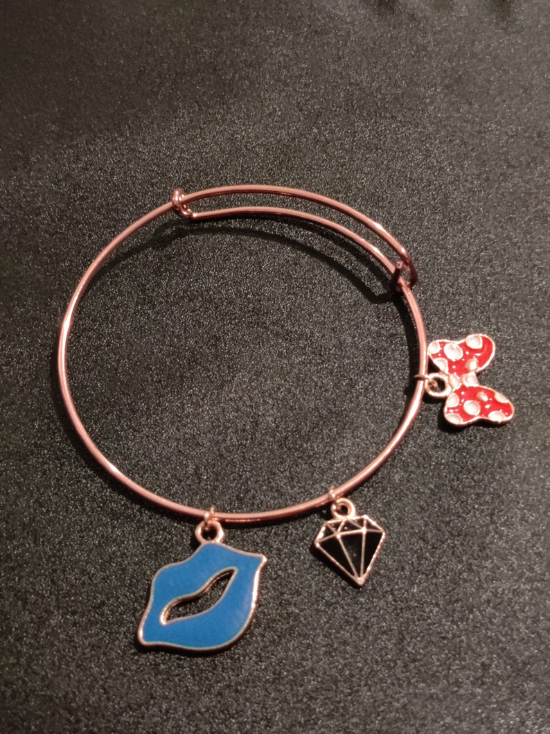 Adjustable Charm Bangle - Etsy