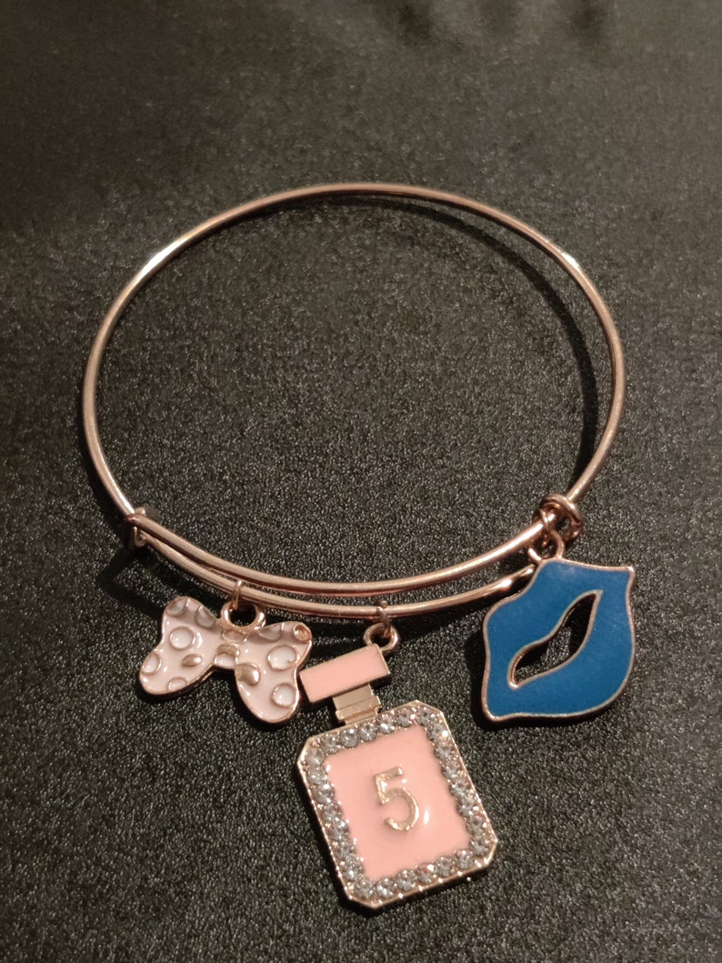 Adjustable Charm Bangle - Etsy