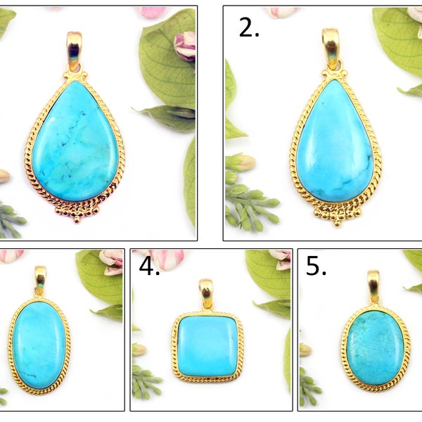 Turquoise Pendant - Etsy