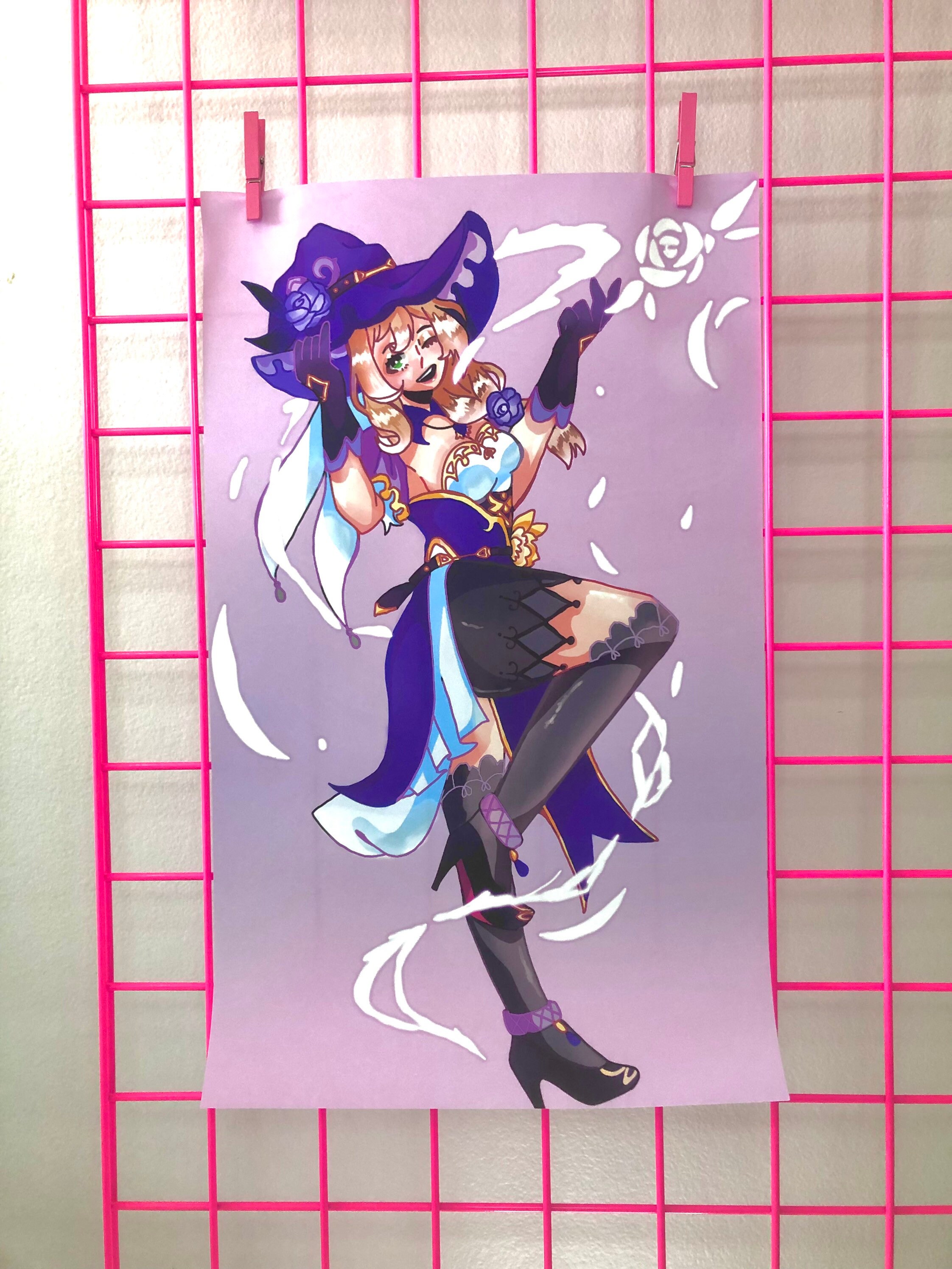 Poster Dimpatto Lisa Minci Genshin Etsy