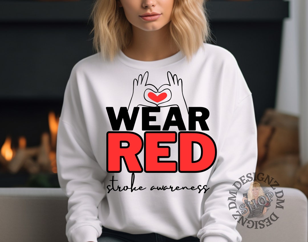 Wear Red Stroke Awareness - Digital Download - Png Files ...