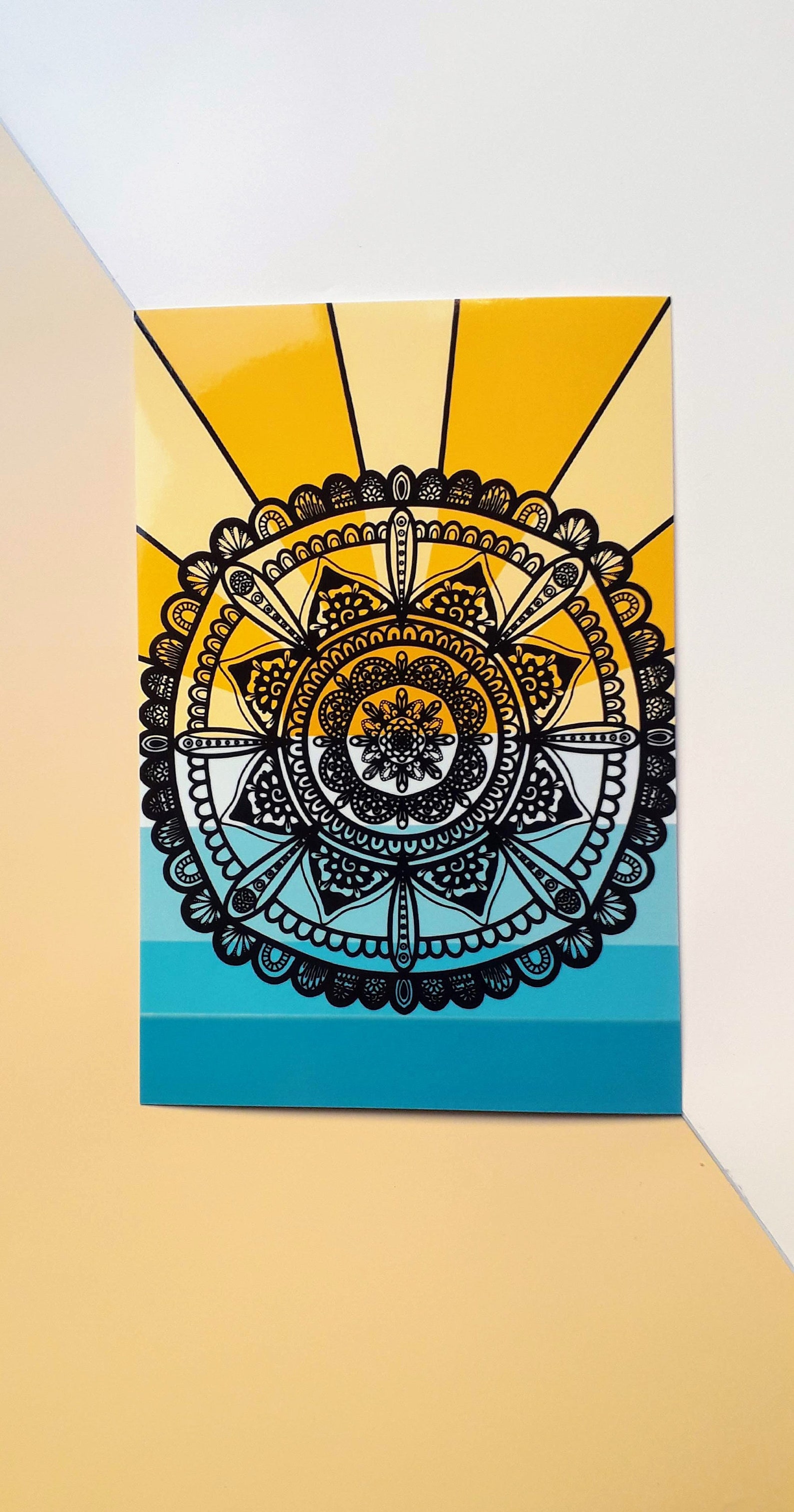 Mandala Sunset Print - Etsy