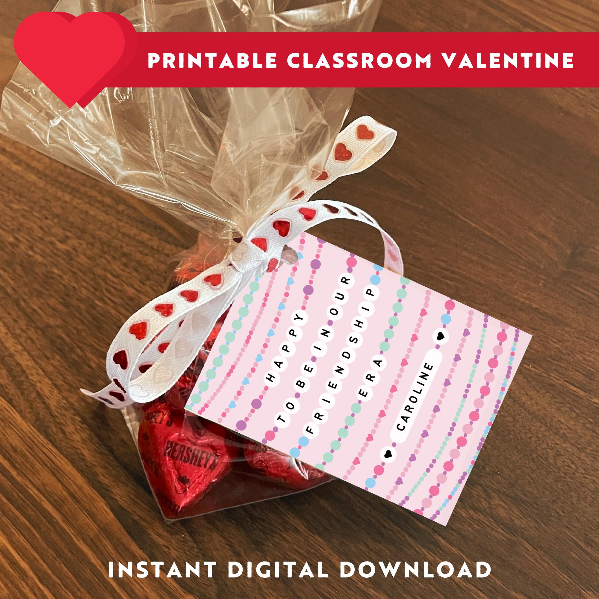 Friendship Era Printable Classroom Valentine for Kids Valentine's Day ...