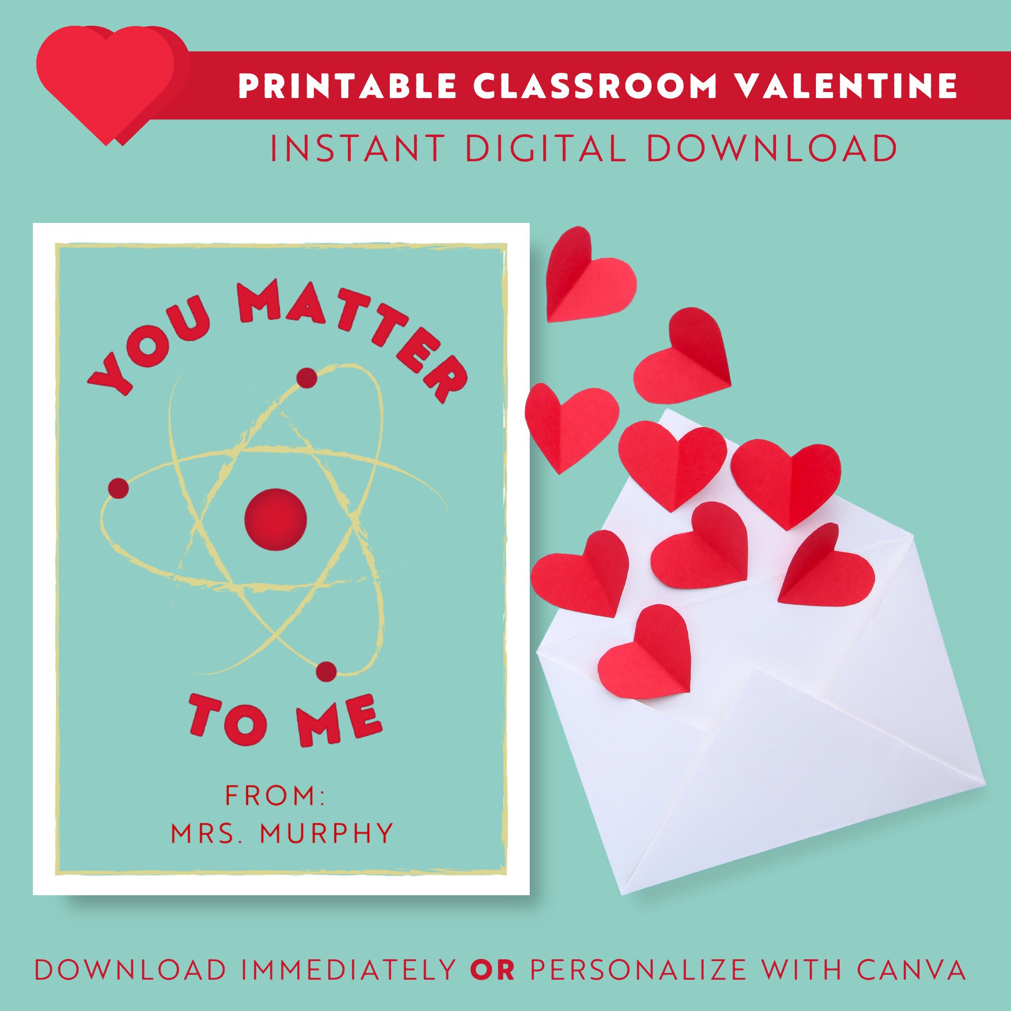 Funny Valentine Printable Science Classroom Valentines for Kids or ...