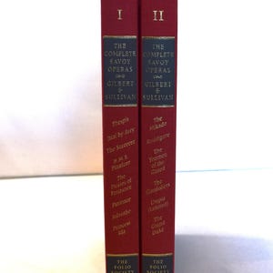 Complete Savoy Operas. Gilbert & Sullivan. 1994 Folio Society 2 Volume ...