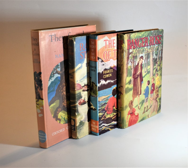 Vintage Girls' Adventure Books (set of 4) 1960s Illustrated Dustjackets ...