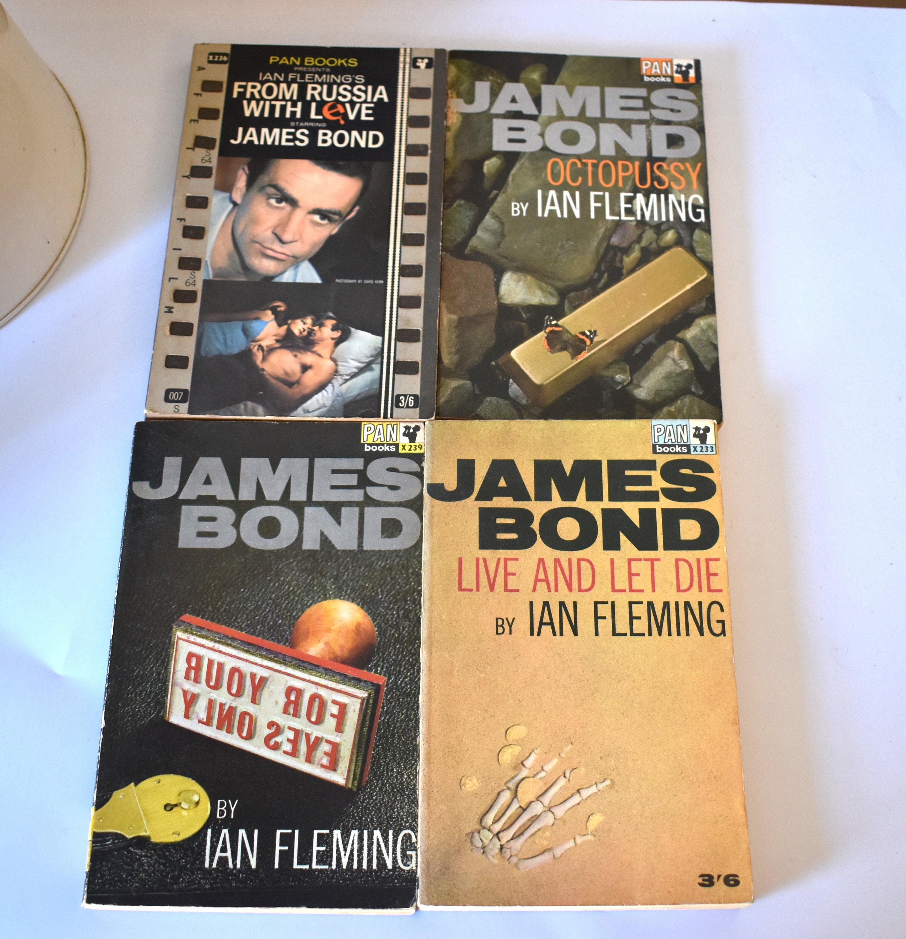 James Bond. Ian Fleming. 1960's & 1970's. Vintage Pan Paperback ...