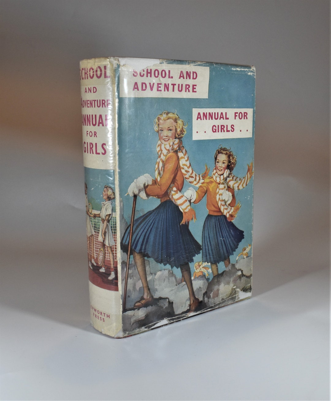 School & Adventure Annual for Girls. (1940s) Illustrated Hardback With ...