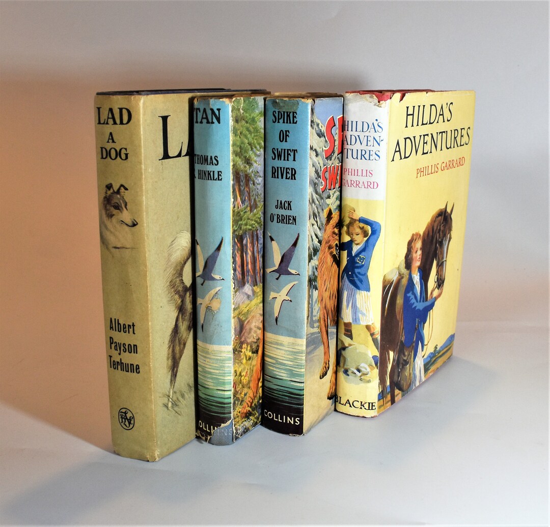 Set of Four Vintage Children's Animal Adventure Books. Illustrated ...