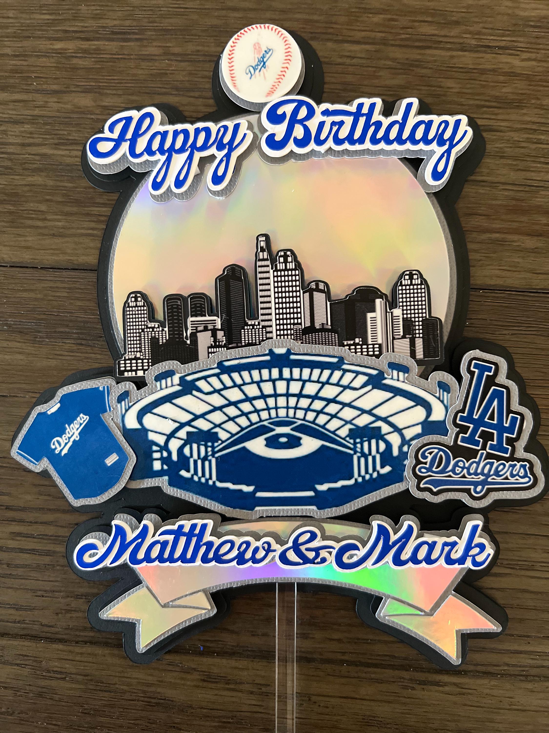 DODGERS Inspired Cake Topper - Etsy