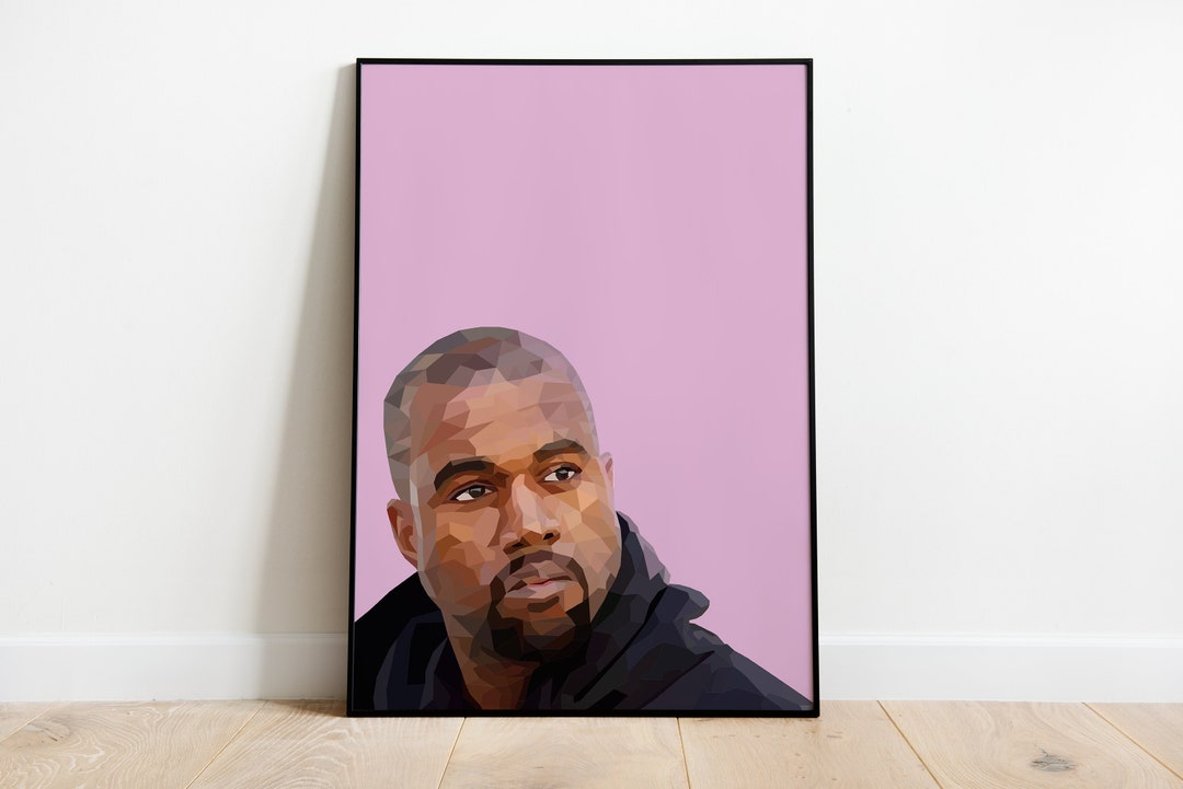 Kanye West Poster Yeezy Art Print Kanye Ye Hiphop - Etsy
