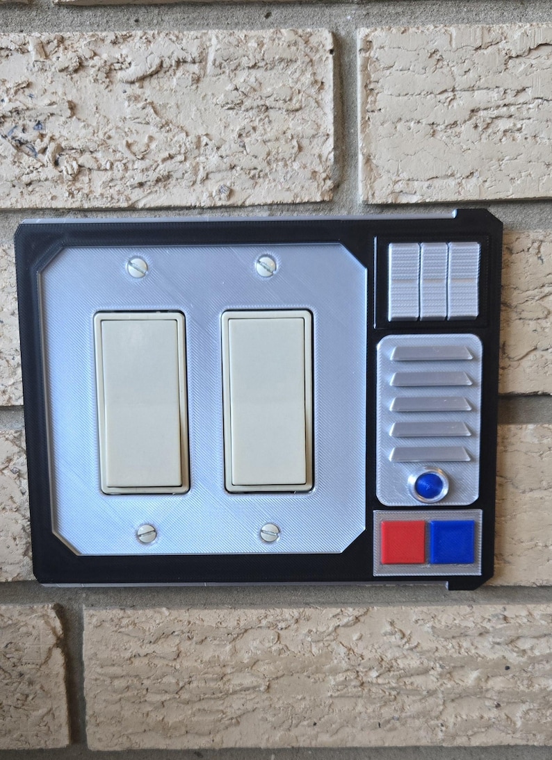 Star Wars DUAL Power Panel: 3D Printed Dual Light Switch Cover - Etsy