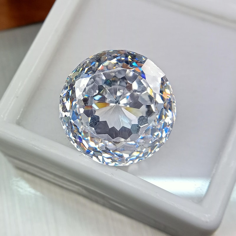 6mm Natural White Zircon - Etsy UK