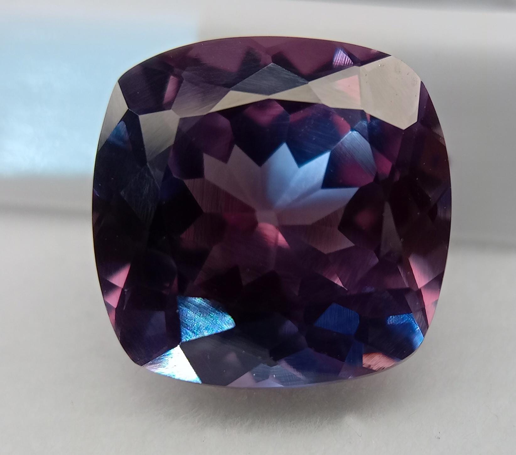 Certified 11.75 Ct Russian Alexandrite | Natural AA+ Cushion Cut | Rare ...