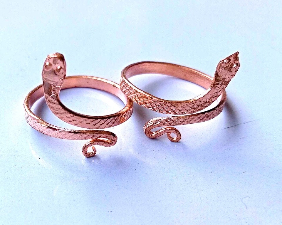Consecrated Sadhguru Copper Snake Ring Spiritual Ring Copper Ring Sarpa ...
