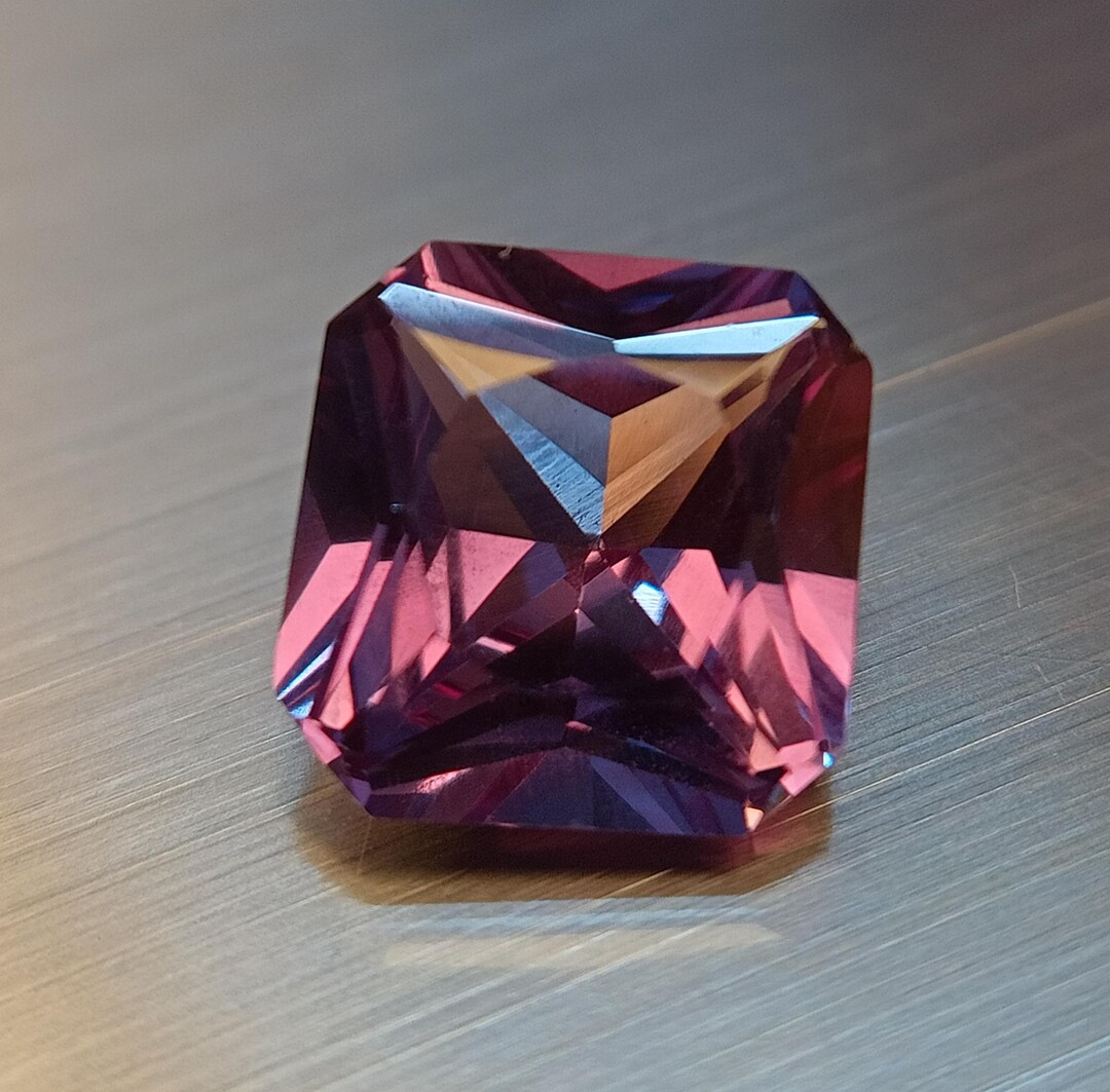 5.80 Ct Natural Alexandrite Color Change Gem | Certified Radiant Square ...