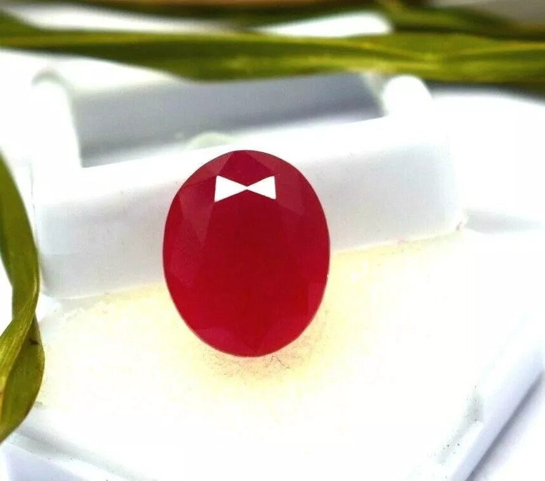 Natural Red Beryl Red Bixbite From Utah Oval Shape 9.70 CT Certified ...