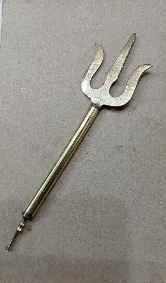 Hindu Religious Lord Shivas Trishul Trident Assembled Trishool Small ...