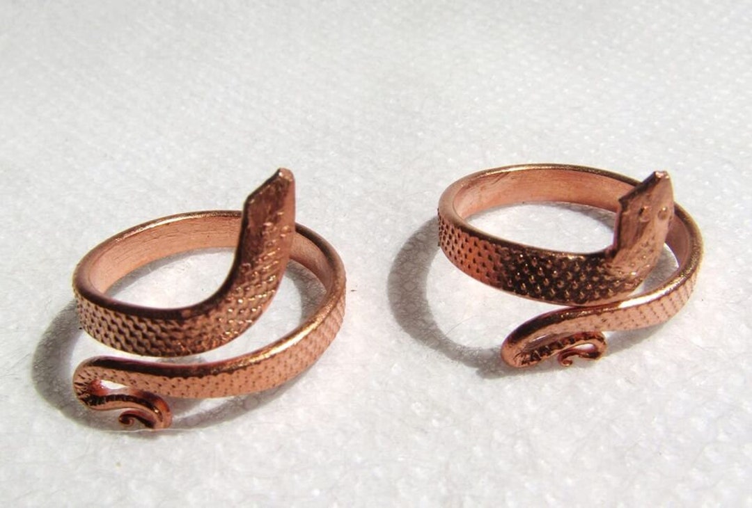 Consecrated Sadhguru Copper Snake Ring Spiritual Ring Copper Ring Sarpa ...