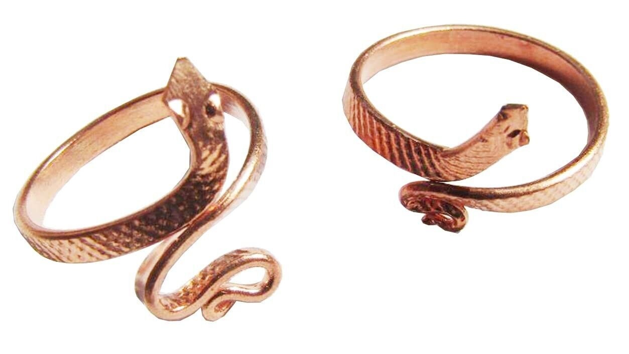 Consecrated Sadhguru Copper Snake Ring Spiritual Ring Copper Ring Sarpa ...