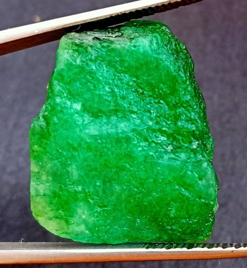 50 Cts Certified Natural Earth Mined Healing Green Emerald Rough ...