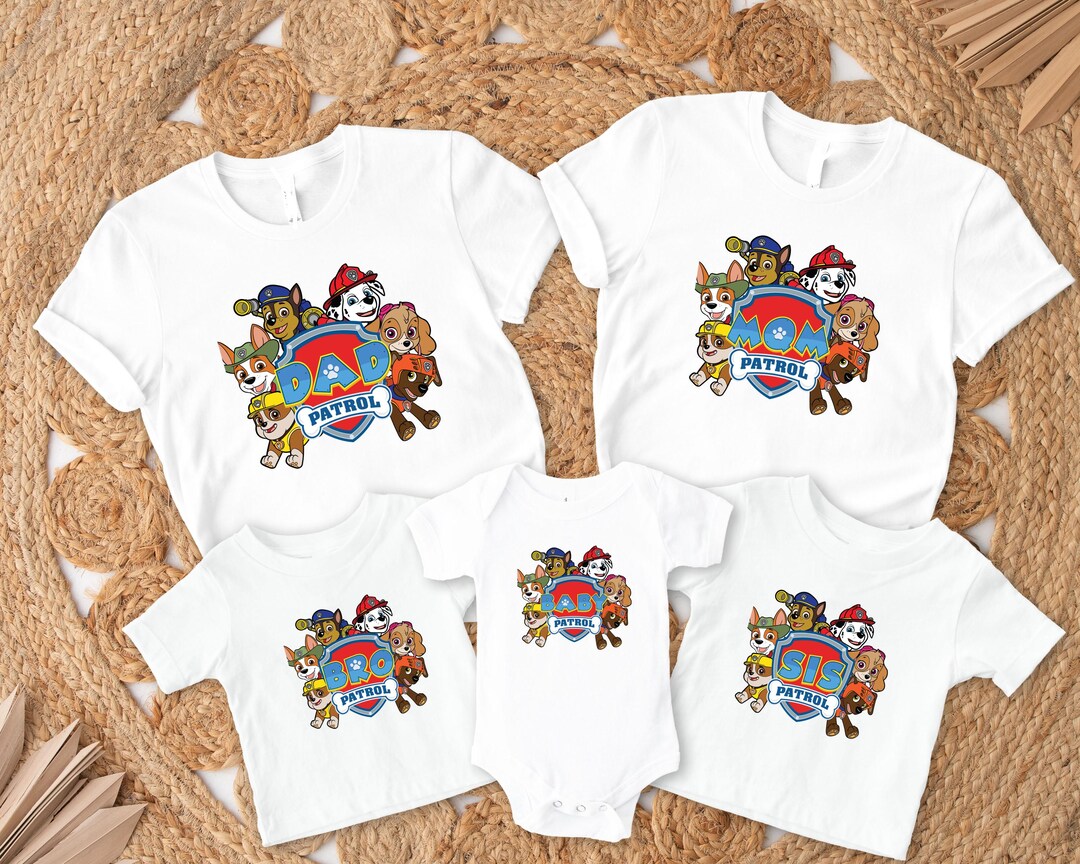Paw Patrol Shirt, Family Paw Patrol Shirt, Toddler Paw Patrol ...