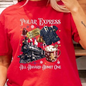 Polar Express Shirt, Polar Express Christmas, All Aboard Admin One ...