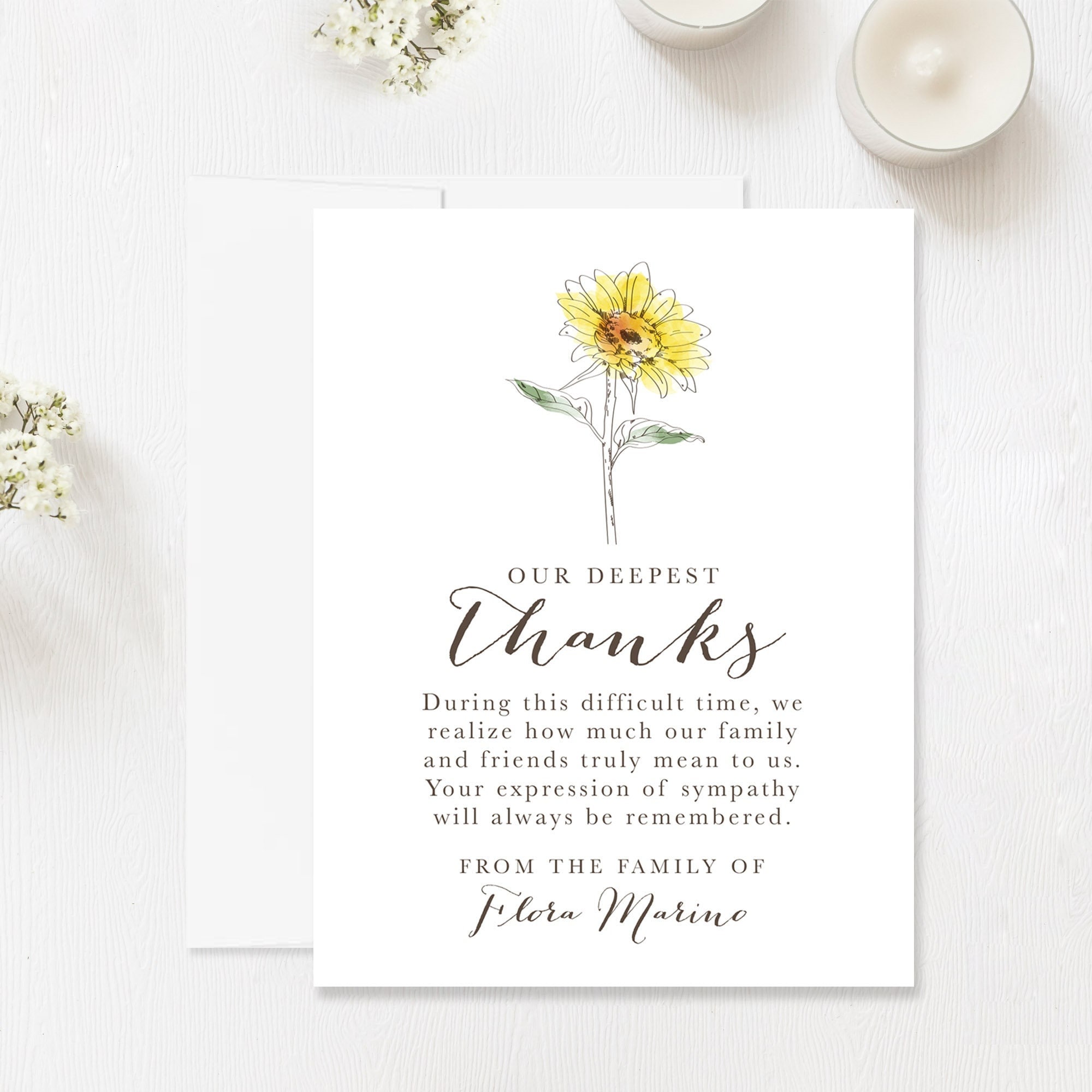 Thank You for Bereavement Gifts - Etsy