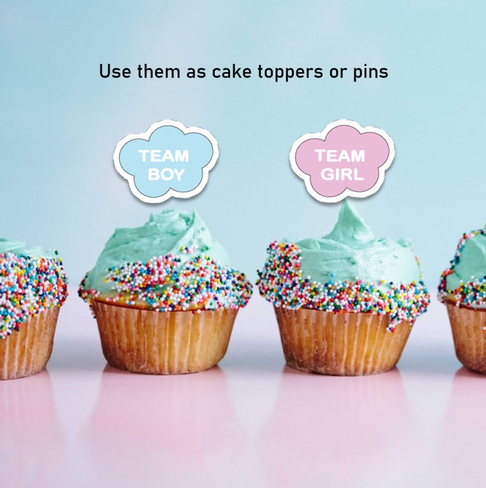 Gender Reveal Props - Girl or Boy? - Baby Shower Set Instant Download ...