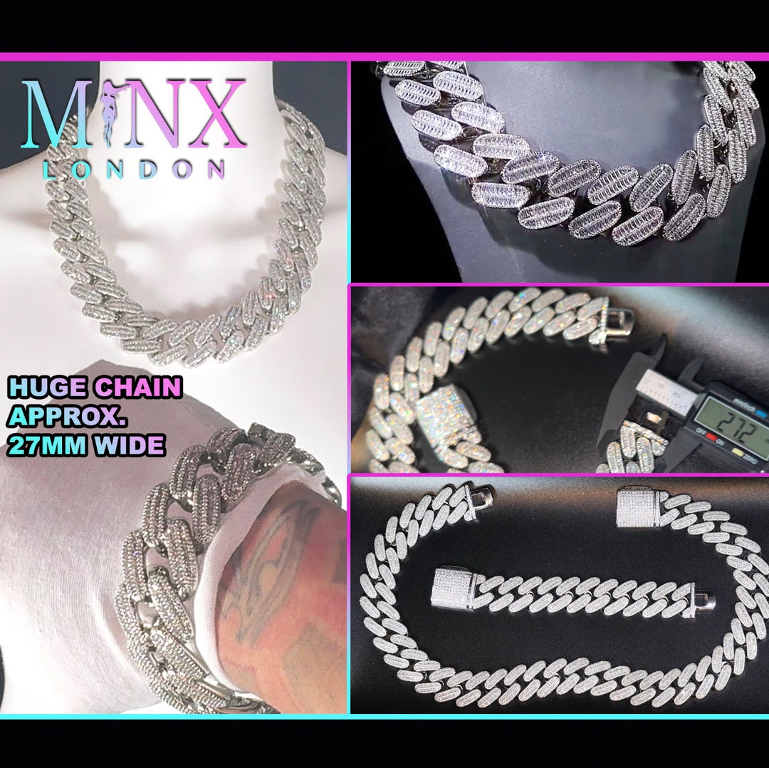 Big Cuban Link Chain | Iced Out Chain | Iced Out Necklace | Iced Out ...