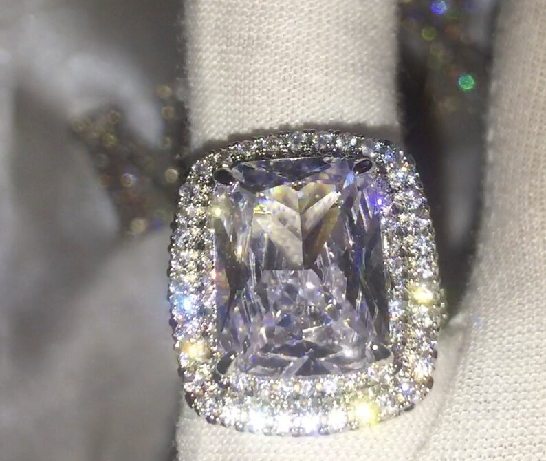 Big Carat Engagement Ring Womens Big Diamond Ring Womens - Etsy