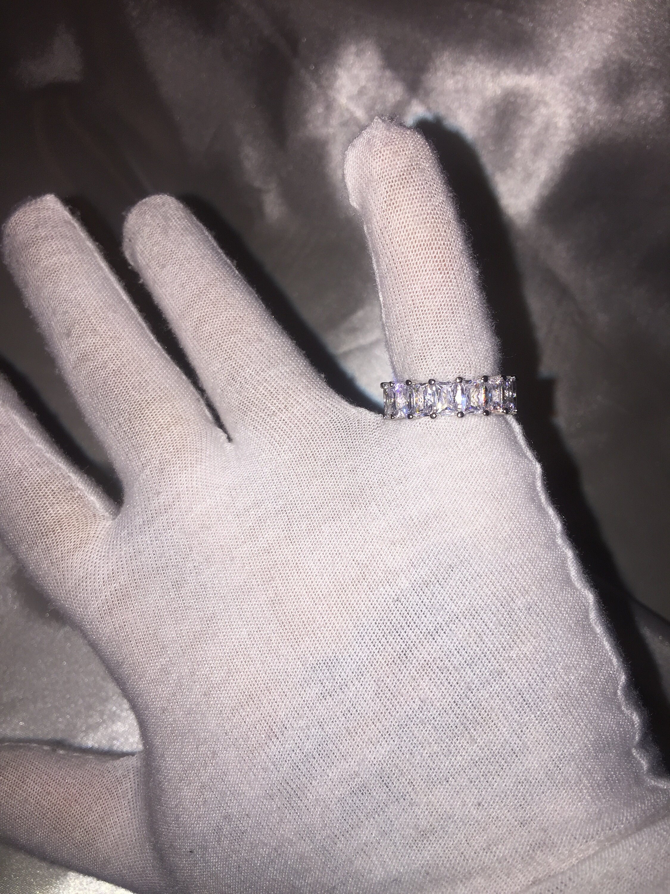 Baguette Ring Eternity Ring Promise Ring diamond style | Etsy