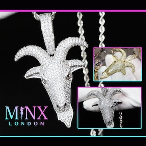 Goat Pendant | Hip Hop Pendant | Iced Out Pendant | Diamond Goat ...