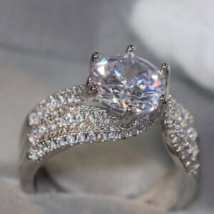 Big Carat Engagement Ring | Womens Big Diamond Ring | Womens Engagement ...
